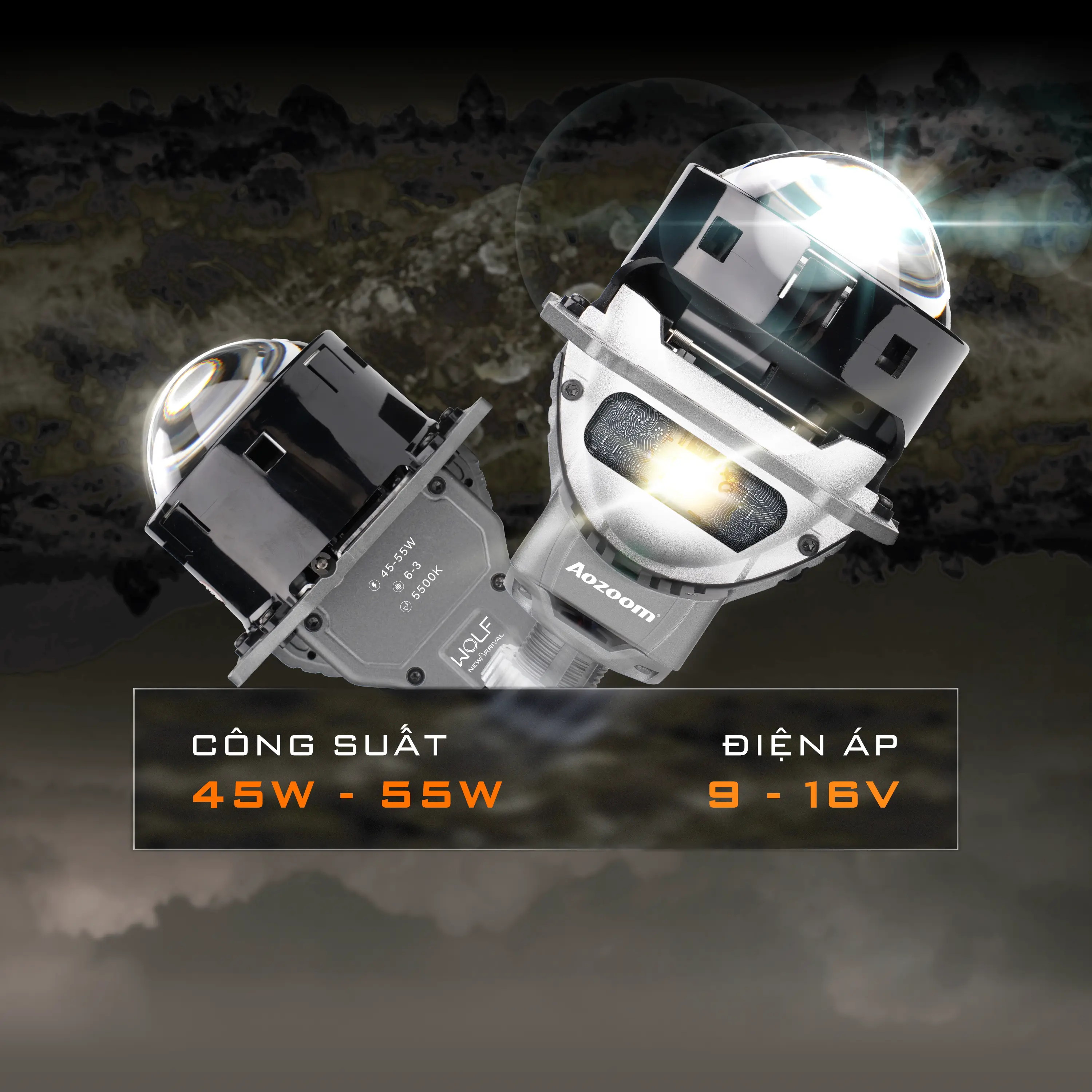 Bi Led Wolf Light New Arrival chính hãng AOZOOM